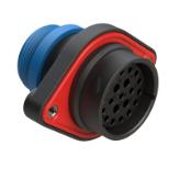 China Amphenol DIP Connector Black Thermoplastic Housing -55°C to +125°C ROHS for sale