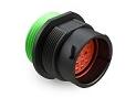 China Amphenol DIP Connector Black Thermoplastic Housing -55°C to +125°C ROHS for sale