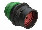 China Amphenol DIP Connector Black Thermoplastic Housing -55°C to 125°C ROHS for sale