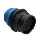 China Amphenol DIP Connector Black Thermoplastic Housing -55°C to +125°C ROHS for sale