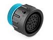 China Amphenol DIP Connector Black Thermoplastic Housing -55°C to 125°C ROHS for sale