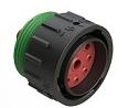 China Amphenol DIP Connector Black Thermoplastic Housing -55°C to +125°C ROHS for sale
