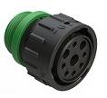 China Amphenol DIP Connector Black Thermoplastic Housing -55°C to +125°C ROHS for sale