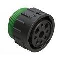 China Amphenol DIP Connector Black Thermoplastic Housing -55°C to +125°C ROHS for sale