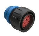 China Amphenol DIP Connector Black Thermoplastic Housing -55°C to +125°C ROHS for sale