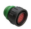 China Amphenol DIP Connector Black Thermoplastic Housing -55°C to +125°C ROHS for sale