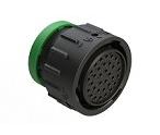 China Amphenol DIP Connector Black Thermoplastic Housing -55°C to +125°C ROHS for sale