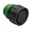 China Amphenol Thermoplastic DIP Connector -55°C to +125°C ROHS Black Housing for sale