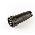 China Amphenol DIP Connector AHDP06-24-91S-BS1 -40°C to +125°C Black ROHS for sale