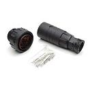 China Amphenol DIP Connector -40°C to +125°C Black ROHS Certified 100 MOQ for sale