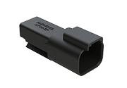 China Amphenol AT04-2P-RD01BLK Thermoplastic DIP Connector -55°C to +125°C ROHS for sale