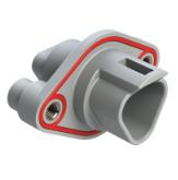 China Thermoplastic DIP Connector -55°C to +125°C Multiple Terminal Types Grey Housing for sale