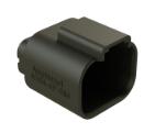 China Amphenol Thermoplastic DIP Connector -55°C to +125°C 4-Pin Black for sale