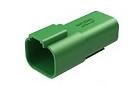 China Amphenol AT04-4P-GRN Thermoplastic DIP Connector -55°C to +125°C ROHS for sale