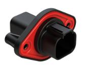 China Thermoplastic DIP Connector -55°C to +125°C Multiple Terminal Types Black Housing for sale