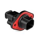 China Amphenol DIP Connector AT04-4P-PM16 Black Thermoplastic Housing -55°C to +125°C for sale