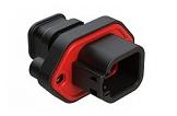 China Amphenol AT04-6P-PM15 DIP Connector Gray Thermoplastic Housing -55°C to +125°C for sale