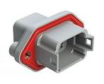China Amphenol DIP Connector AT04-08PA-PM05 Grey Thermoplastic Housing -55°C to +125°C for sale