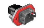 China Amphenol DIP Connector Grey Thermoplastic Housing -55°C to +125°C ROHS for sale