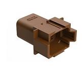 China Thermoplastic DIP Connector -55°C to +125°C Multiple Terminal Configurations Brown for sale