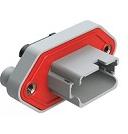 China Amphenol AT04-12PA-LE21 DIP Connector Grey Thermoplastic -55°C to +125°C for sale