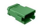 China Amphenol DIP Connector Polyamide Housing Green -55°C to 125°C ROHS Certified for sale