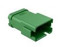 China DIP Connector Polyamide Housing Green -55°C to +125°C ROHS Amphenol AT04-12PC-P075 for sale