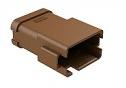 China Amphenol AT04-12PD-P016 DIP Connector Brown PA Housing -55°C to 125°C for sale