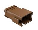 China Amphenol DIP Connector Polyamide Housing -55°C to +125°C ROHS Brown for sale