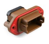 China Thermoplastic DIP Connector -55°C to +125°C ROHS Certified Brown Housing for sale