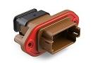 China Amphenol AT04-12PD-PM15 DIP Connector ROHS Brown Thermoplastic -55°C to +125°C for sale