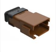 China Thermoplastic DIP Connector -55°C to +125°C Multiple Terminal Types Brown Housing for sale