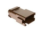 China Amphenol Thermoplastic Housing DIP Connector -55°C to +125°C ROHS Certified Brown for sale