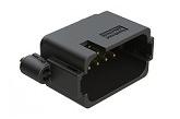 China Amphenol DIP Connector Black Thermoplastic Housing -55°C to +125°C ROHS for sale