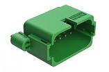 China Amphenol DIP Connector Thermoplastic Housing Green -55°C to +125°C ROHS for sale
