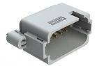China Amphenol DIP Connector Grey Thermoplastic Housing -55°C to +125°C ROHS for sale
