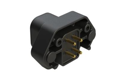 China Amphenol ATP15-4P-BM01BLK 4-Pin Male Board Mount Connector 25A 250V IP67 for sale