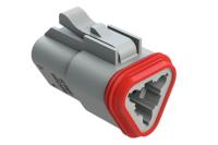 China Amphenol AT06-3S 3-Pin Female Cable Connector 13A 250V IP67 Automotive Grade for sale