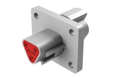 China Amphenol AT04-3P-L012 3 Position Male Receptacle Connector IP67 13A 250V Automotive for sale