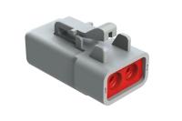 China ATP06-2S Rectangular Connector, reliable electronic component designed for integrated circuit and automotive wiring harness applications for sale