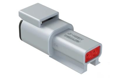 China Amphenol ATM04-2P Male Cable Connector 2 Position IP67 7.5A 250V Automotive for sale