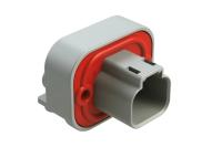 China Amphenol AT13-2P-BM01 2 Position Board Mount Connector 13A 250V Automotive Male Header for sale