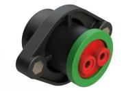 China Amphenol 100A 2-Pin Male Receptacle Connector AHDP02-18-06PN-BRAC030 IP68/IP69K for sale