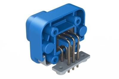 China Amphenol AT13-6P2-BM04BLU 6 Position Automotive Board Mount Connector 13A 250V Male IP67 for sale