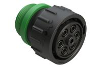 China Amphenol AHDP06-24-07SN-STACL22 7 Position Female Cable Connector 100A IP68 IP69K Heavy Duty Automotive Socket for sale