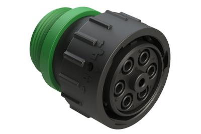 China Amphenol AHDP06-24-07SN-STACL22 7 Position Female Cable Connector 100A IP68 IP69K Heavy Duty Automotive Socket for sale