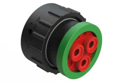China Amphenol AHDP06-24-07SN-BRACL22 Female Cable Connector 7 Position IP68 IP69K 100A 250V for sale