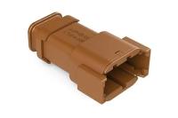 China Amphenol ATM04-08PD-SR1BN 8-Pin Male Automotive Connector 7.5A 250V IP67 for sale