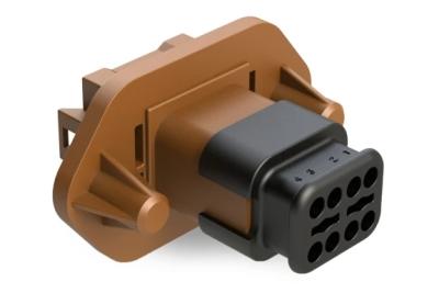 China Amphenol AT04-08PD-PM16 8-Position Male Receptacle Connector 13A 250V IP67 Automotive for sale