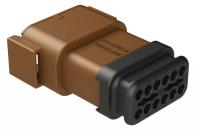 China Amphenol ATM04-12PD-SR1BN Male Cable Rectangular Receptacle Original Factory Packaged Electronic Component With Strain Relief D-Key 12 Position Design for sale